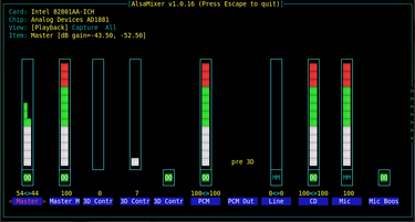 Alsamixer – Linux.fi